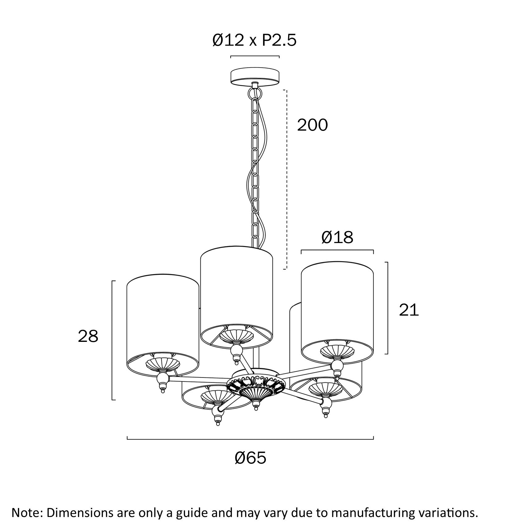 ARGOS 5 LIGHT PENDANT